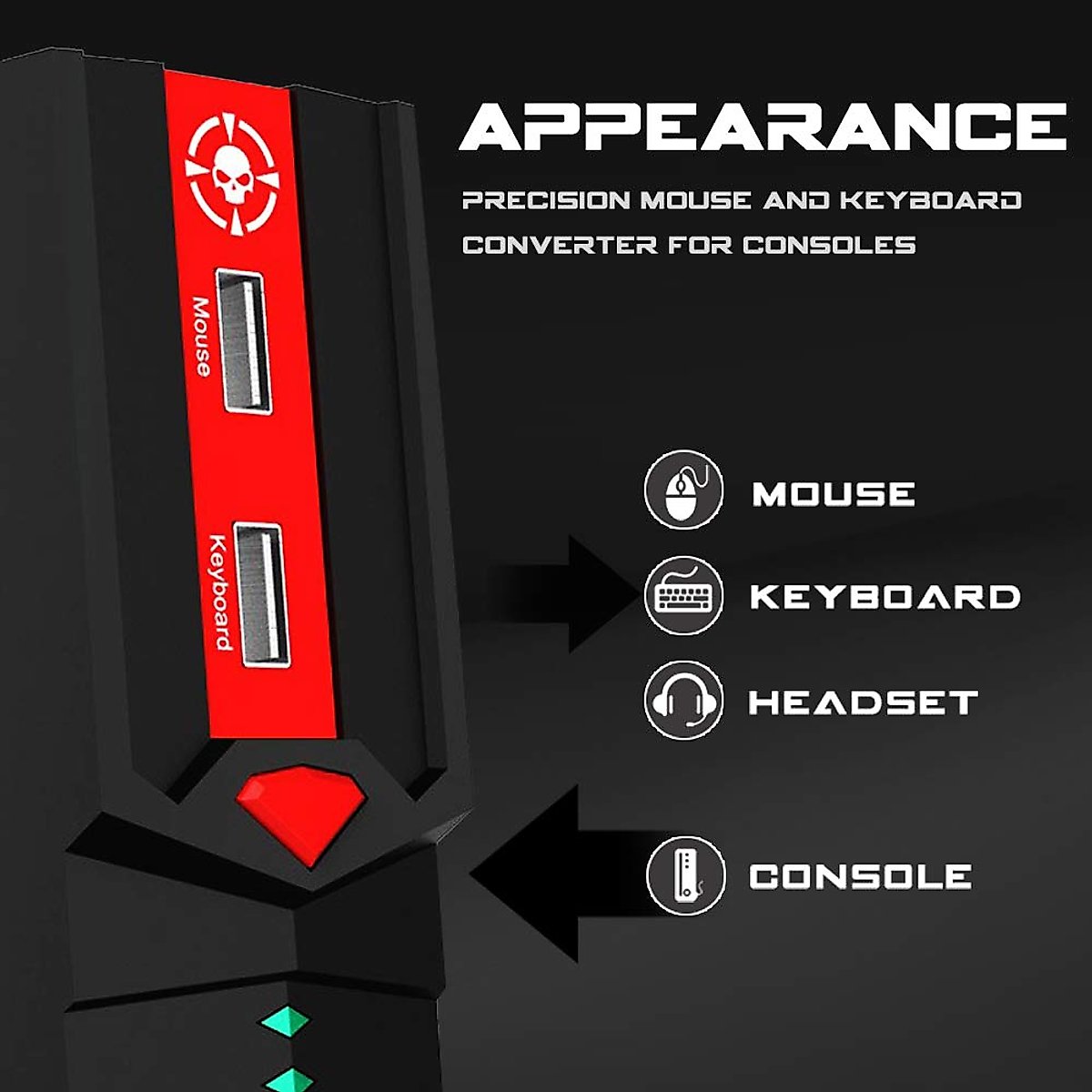 Brook Sniper - Precision Mouse and Keyboard Converter, to Play FPS Games Without a Controller, FPS Game Converter for PS4, PS3, Xb One, and Switch. for Splatoon 3, FPS Gaming Converter