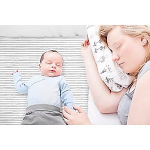 Cambria Baby 100% Organic Cotton 2 Pk of Bedside Sleeper Bassinet Fitted Sheets for Mika Micky, Baby Delight, Ronbei, KOOLA Baby, Cloud Baby, AMKE, Angelbliss, Maxi COSI, Arm's Reach, and More.