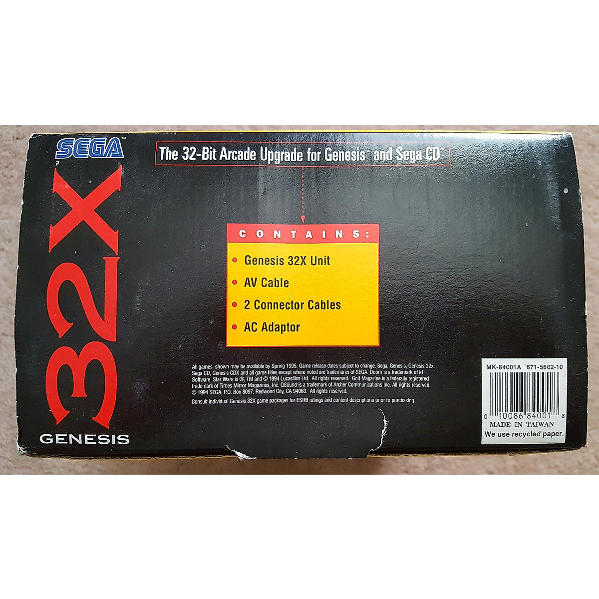 Sega Genesis 32X Console