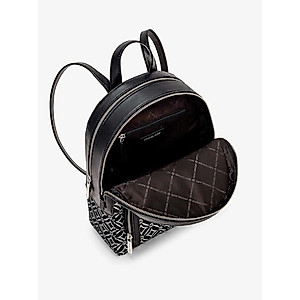 Michael Kors Jaycee Backpack Black Medium Leather, Black