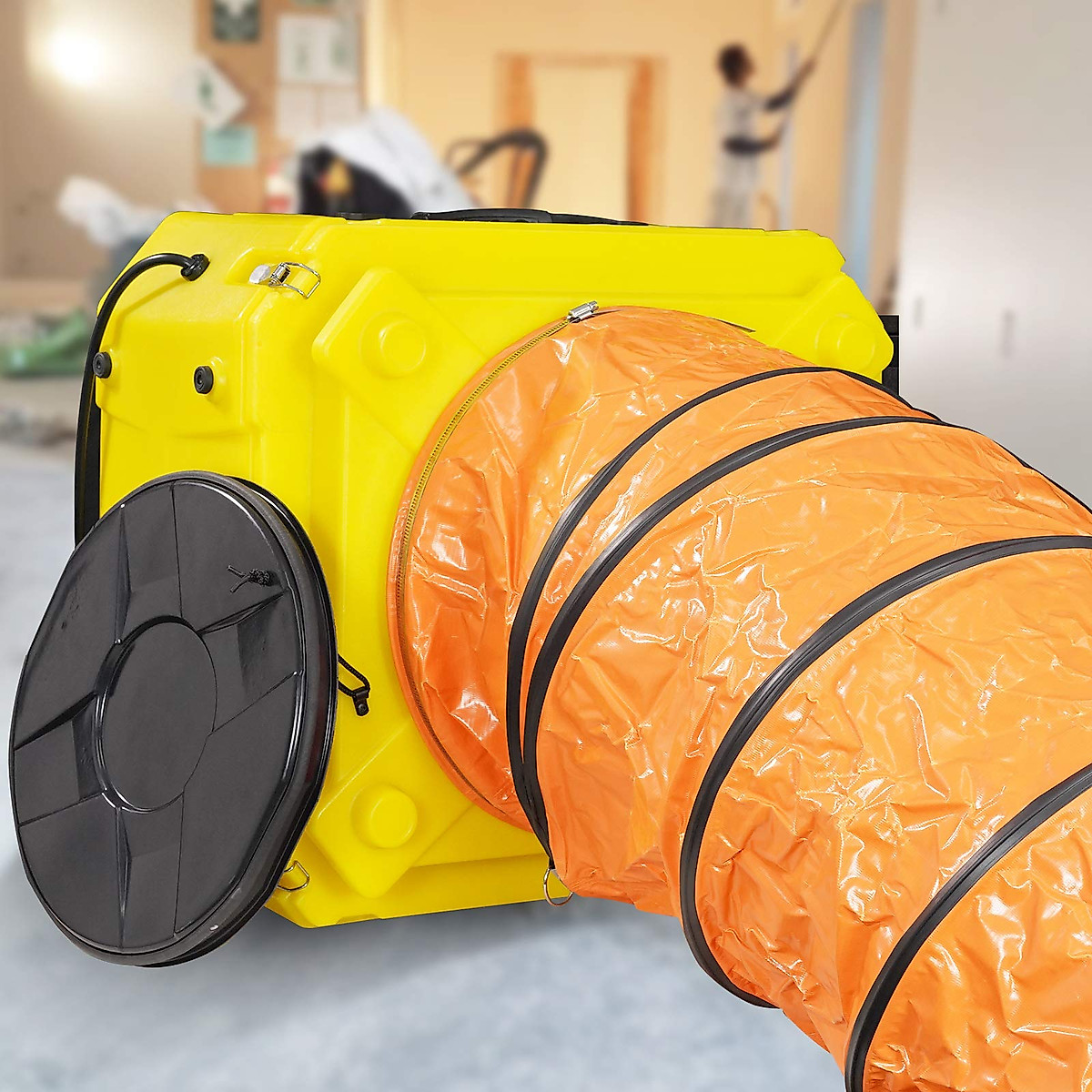 AlorAir 16" PVC Flexible Duct Hose for CleanShield HEPA 550 Air Scrubber and PureAiro HEPA Pro 770/870/970, Easy Storage (16 Inch x 16.4 Feet, Inlet)