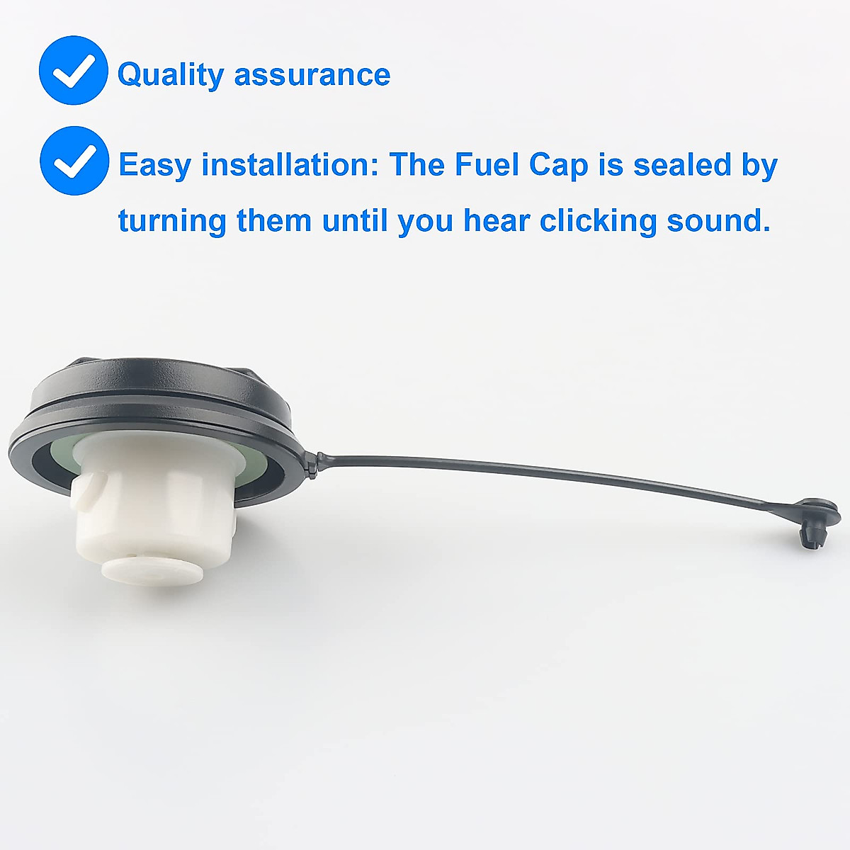 Gas Cap, Fuel Cap GT283, 10372246 Compatible with Chevy Buick Pontiac Saturn - 2005-2010 Cobalt G6, 2005-2009 Equinox, 2006-2010 HHR, 2006-2013 Impala, 2004-2012 Malibu, 2005-2008 Grand Prix, More