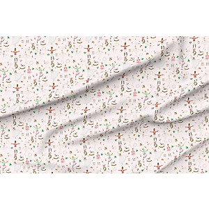Spoonflower Fabric - Nutcracker Ballet Pink Winter Holiday Christmas Watercolor Swan Fairy Printed on Petal Signature Cotton Fabric by The Yard - Sewing Quilting Apparel Crafts Decor