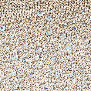 Jessica McClintock Chloe Sparkle Stones Evening Clutch, Champagne