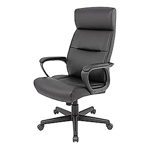 STAPLES Rutherford Luxura Manager Chair, Black