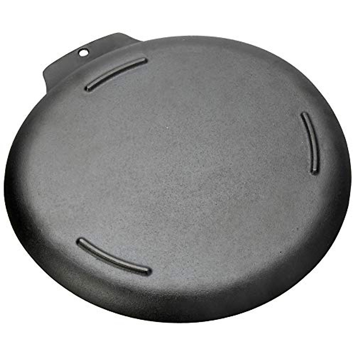 Outset 76378 Scallop Cast Iron Grill and Serving Pan , Black