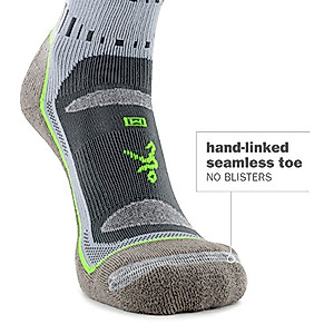 Balega Blister Resist Performance Quarter Athletic Running Socks for Men and Women (1 Pair), Blue, Large