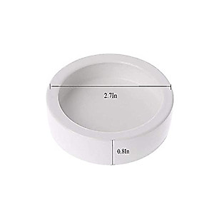 Tfwadmx 2 Pack Reptile Food Bowl, Mini Ceramic Water Feeder Bowl, Reptile Worm Feeding Dish for Lizard Turtle Bearded Dragon Anoles Crested Gecko Hermit Crab Leopard Gecko Chameleon Corn Snake