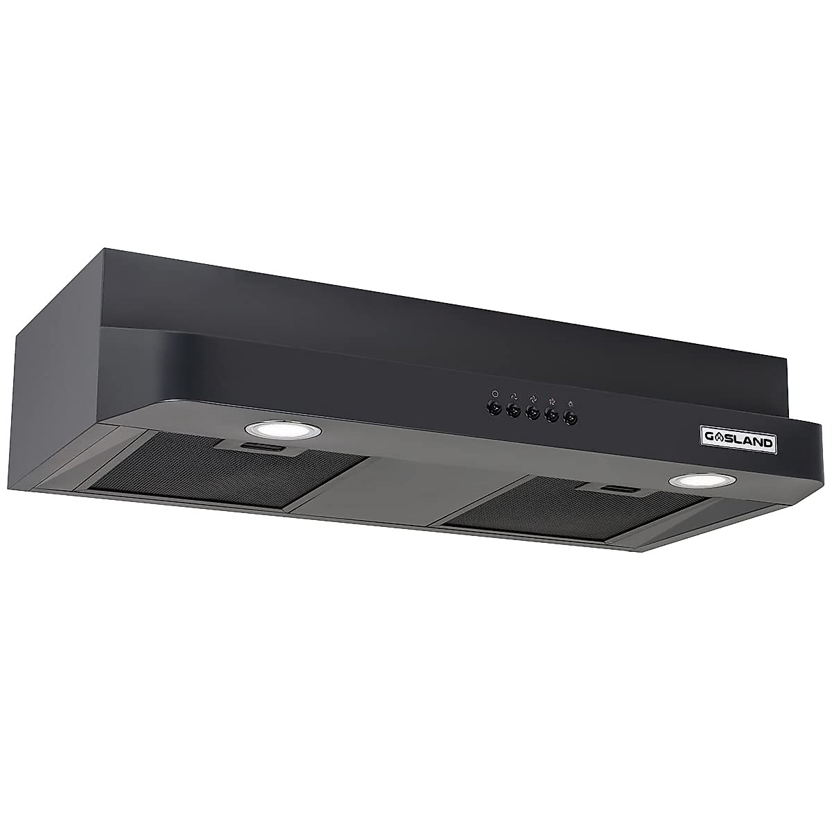 30 Inch Range Hood,Gasland Under Cabinet Vent Hood for Kitchen with 3 Speed Exhaust Fan,Insert Ducted Range Hood with 2 LED Lights, Black