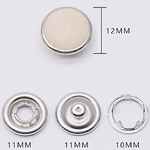 Supvox 50pcs Snap Fastener Kit Classic Rhinestone Prong Ring Snaps for Western Shirt Clothes Popper Studs (Random Color)