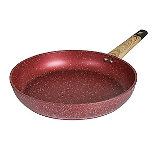 Art of Cooking 12" Granite Nonstick Frying Pan Omelet Skillet Cookware (Induction Compatible) (Canyon Red)