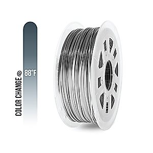 Gizmo Dorks 3mm (2.85mm) ABS Filament 1kg / 2.2lb for 3D Printers, Color Change Gray to White