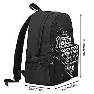 Ruento-Michigan-Detroit-Motor-City-Backpack, Laptop Backpack Gym Bags Travel Daypack School Bookbags For Teens Boys Girls