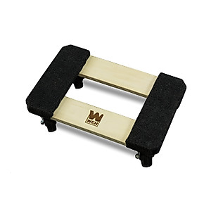 WEN 721218 1000 lbs. Capacity 12 in. x 18 in. Hardwood Furniture Dolly (2-Pack)