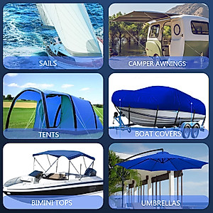 Breliter Fiberglass RV Awning Repair Tape - Repair Tape for Canvas, Tent Repair Tape for Tarp, Boat Covers, Sail, Tear Repair Patch Kit, Heavy Duty and Waterproof - 3.15 Inch Wide 50FT Long