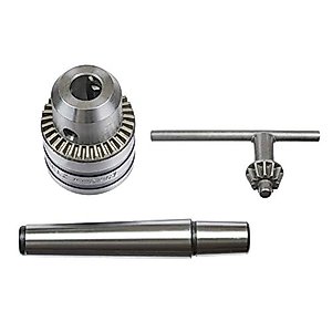MINI METAL LATHE TAIL STOCK DRILL CHUCK TOOL WITH MT2 MORSE TAPER ARBOR MT 2