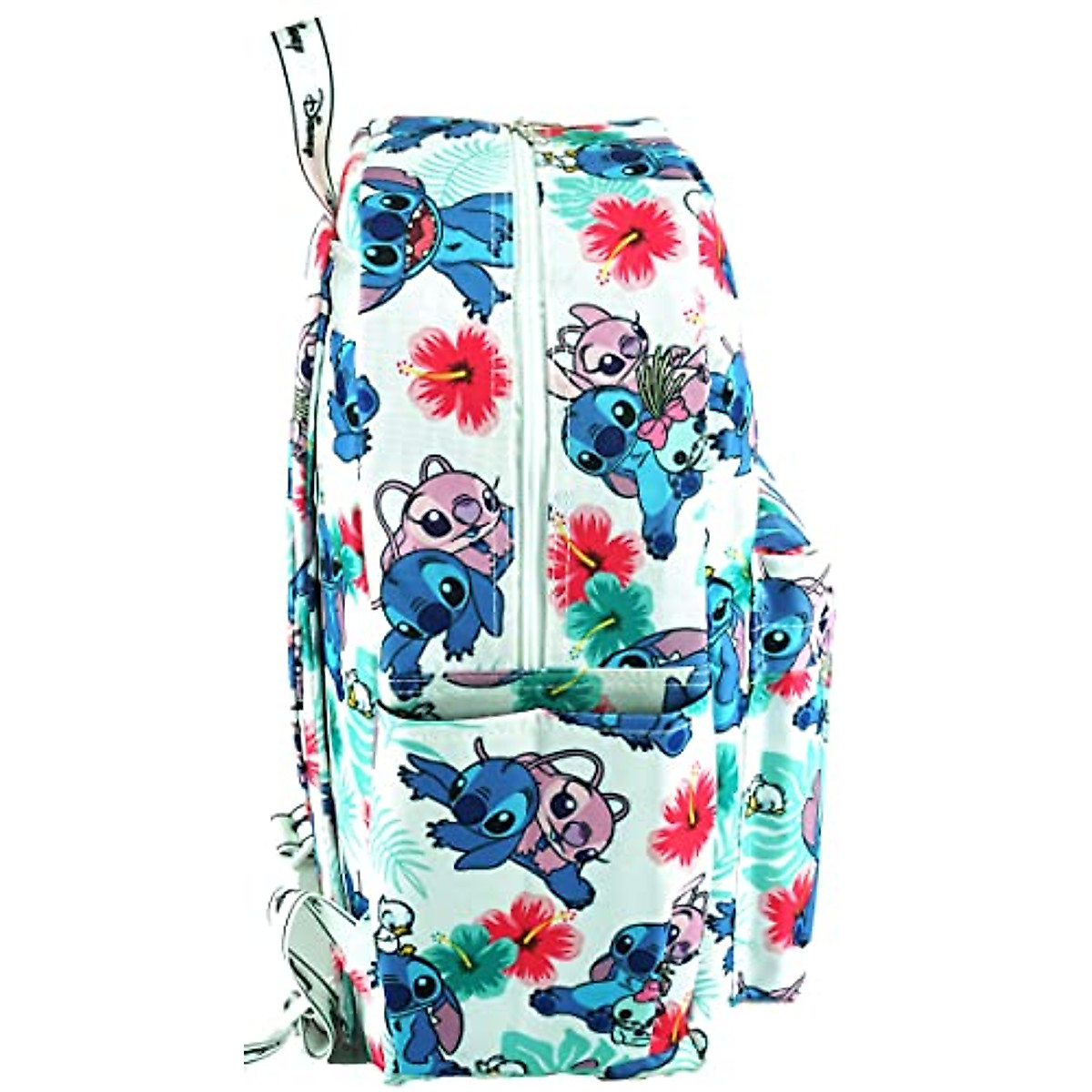 Wondapop Disney Lilo & Stitch 17 Inch Deluxe Backpack with Laptop Compartment (White)