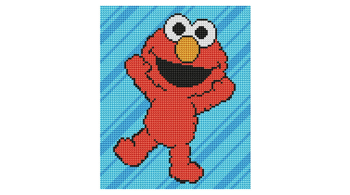Diamond Art Club Sesame Street ELMO Canvas Diamond Painting Kit
