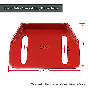 HUSWELL 784-5580 Snow Thrower Slide Shoes 2 Pack Skid Shoes with Mounting Hardware for MTD 784-5580-0637 Fits for Cub Cadet Yardman SnowBlower
