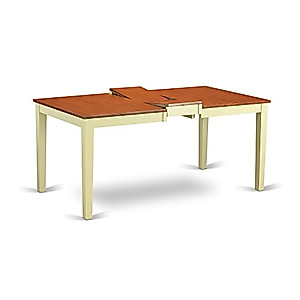 East West Furniture NIDA6-BMK-W Dining Set, 6-Piece