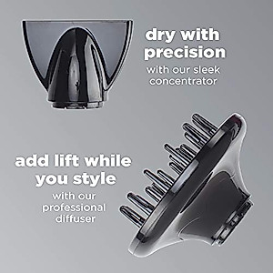 INFINITIPRO BY CONAIR Hair Dryer, 1875W Salon Performance AC Motor Hair Dryer, Conair Blow Dryer, Orange