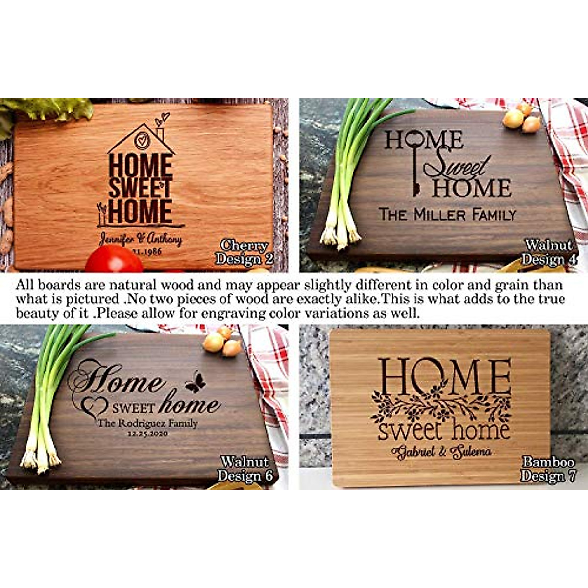 Housewarming Gifts, Personalized Cutting Board for New Home Owner, Couples, Friends, Parents, Unique Anniversary Presents for Mother's day, Thanksgiving