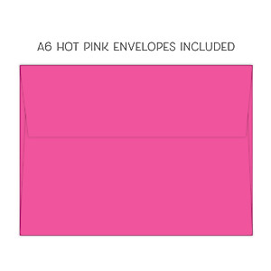 Let’s Flamingle Party Invitations with Pink Flamingo and Palm Leaves. 25 Hot Pink Envelopes and Fill in Invites for Soirees, Bridal Showers, Baby Showers, Birthdays, Graduations, Summer Parties