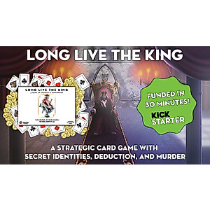 Guilt Free Gaming Long Live The King - A Kickstarter Success Card Game with Social Deduction | Family Friendly (Ages 14)
