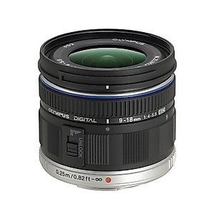 Olympus M.Zuiko Digital ED 9-18mm F4.0-5.6 Lens, for Micro Four Thirds Cameras