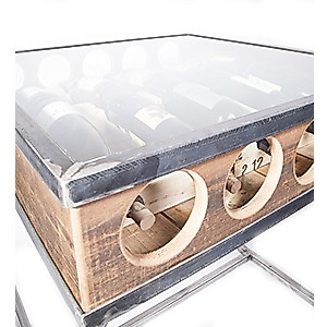 wine rack bar height table