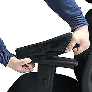 Sunnors Chair Armrest Pads,Memory Foam Office Chair Arm Covers and Elbow Pillow for Elbows and Forearms Pressure Relief(Set of 2)