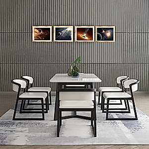 POUSREDE Outer Space Planet Wall Art Painting ,for Bedroom, Livingroom, Bathroom Decor ，Posters for Kids, Boys or Girls Room Set of 6 ( 8" x10" ) Unframed