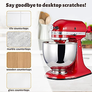 Sliding Mat for KitchenAid Mixer - Metal Mixer Mover Slider Mat Compatible With KitchenAid 4.5-5qt Tilt-Head Stand Mixer, Mixer Sliding Tray