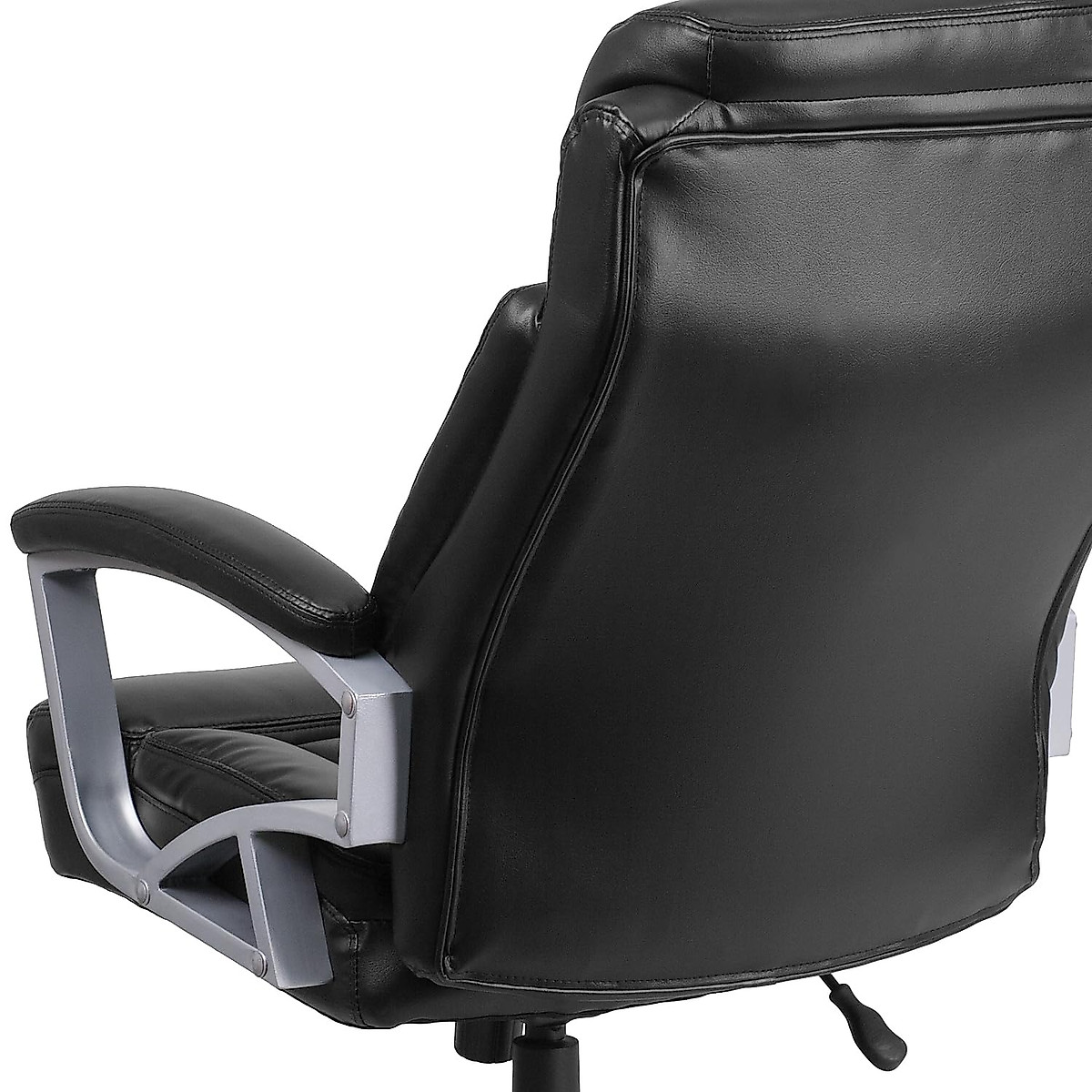 Flash Furniture HERCULES Series Big & Tall 500 lb. Rated Black LeatherSoft Executive Swivel Ergonomic Office Chair with Arms