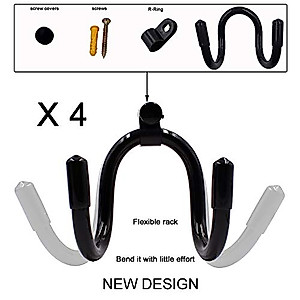 YYST Universal Game Controller Organizer Wall Rack Wall Mount Wall Clip Wall Hanger for Xbox One PS4 Switch Pro Game controller 4/PK - NO GAME CONTROLLER - No Falling