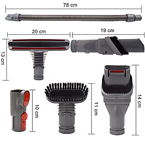 Ninthseason Extension Hose Set for Dyson V11 V10 V8 Absolute/ V8 Animal/ V7 V6,DC59,DC44,DC35 Vacuum Attachments Kit Accessories