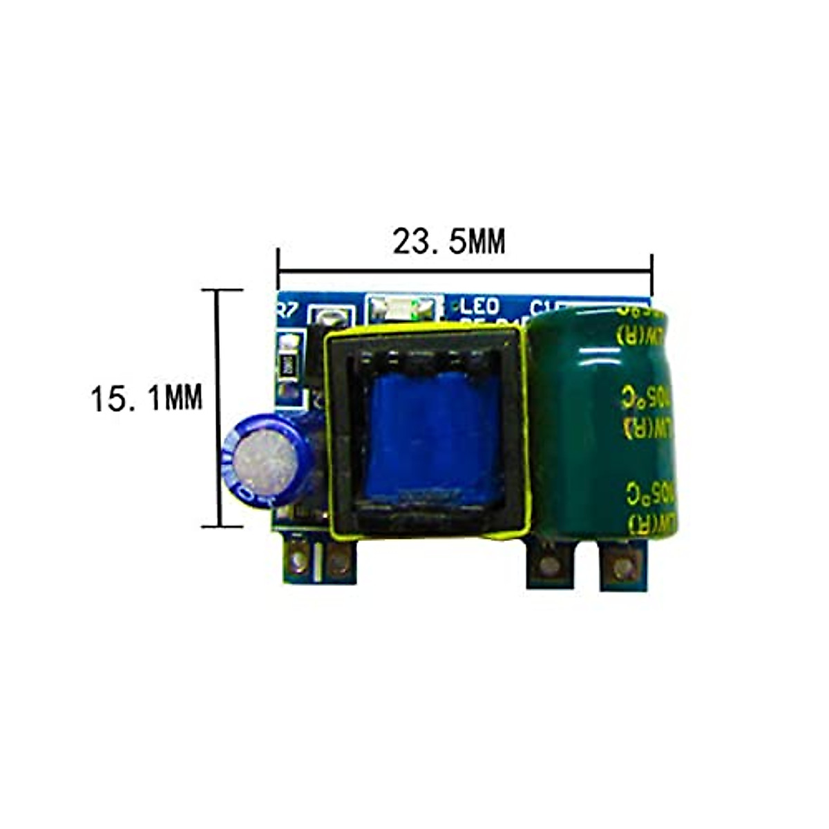 Acxico 5Pcs 12V 300mA Board Module Mini AC-DC 110V 120V 220V 230V to 5V 12V Converter Board Module Power Supply