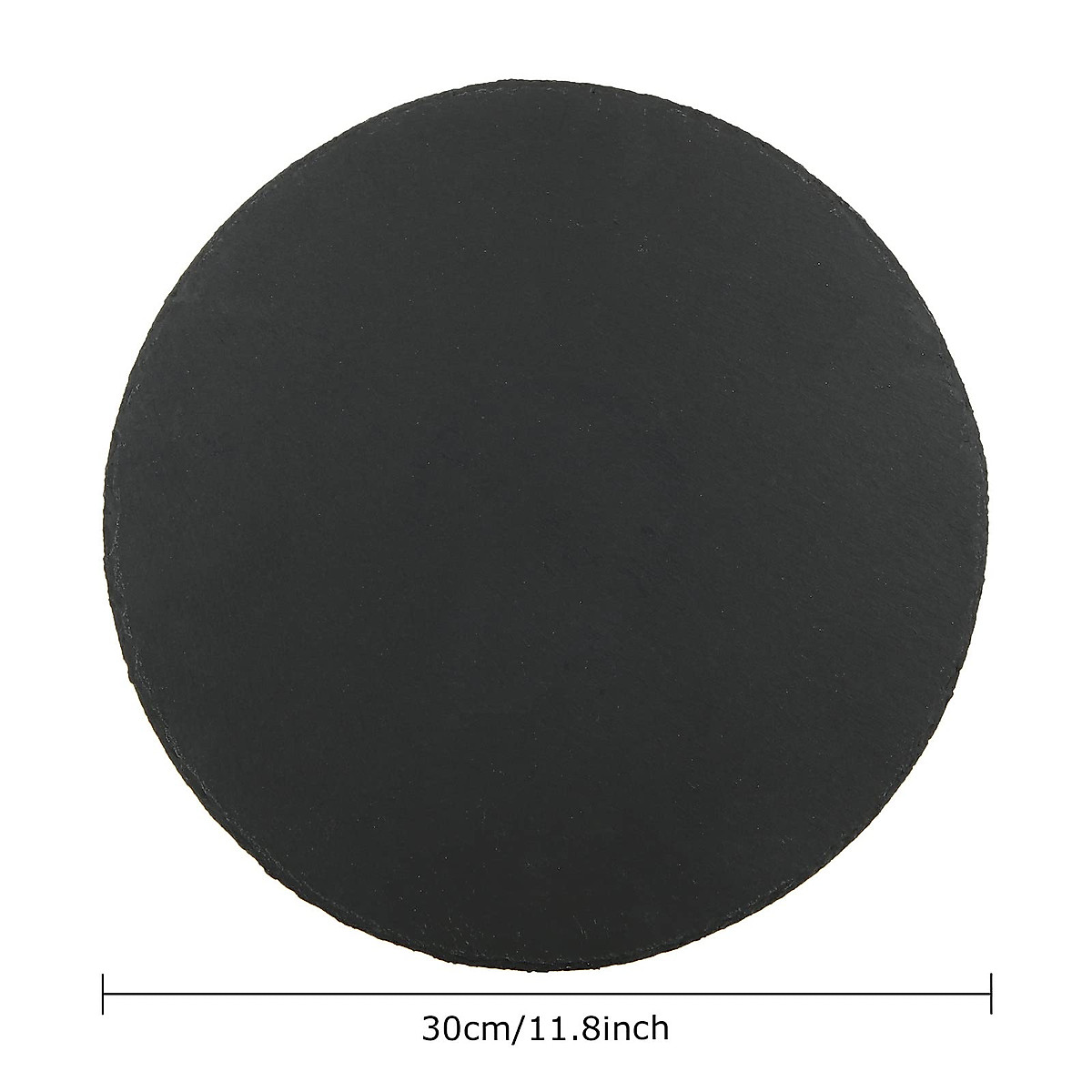 3 Pack Slate Cheese Boards, 12 x 12 Inch Slate Cheese Tray Round Charcuterie Boards Serving Tray Slate Platter Display Chalkboard with Soapstone Chalk for Serving Cheese, Appetizer, Sushi