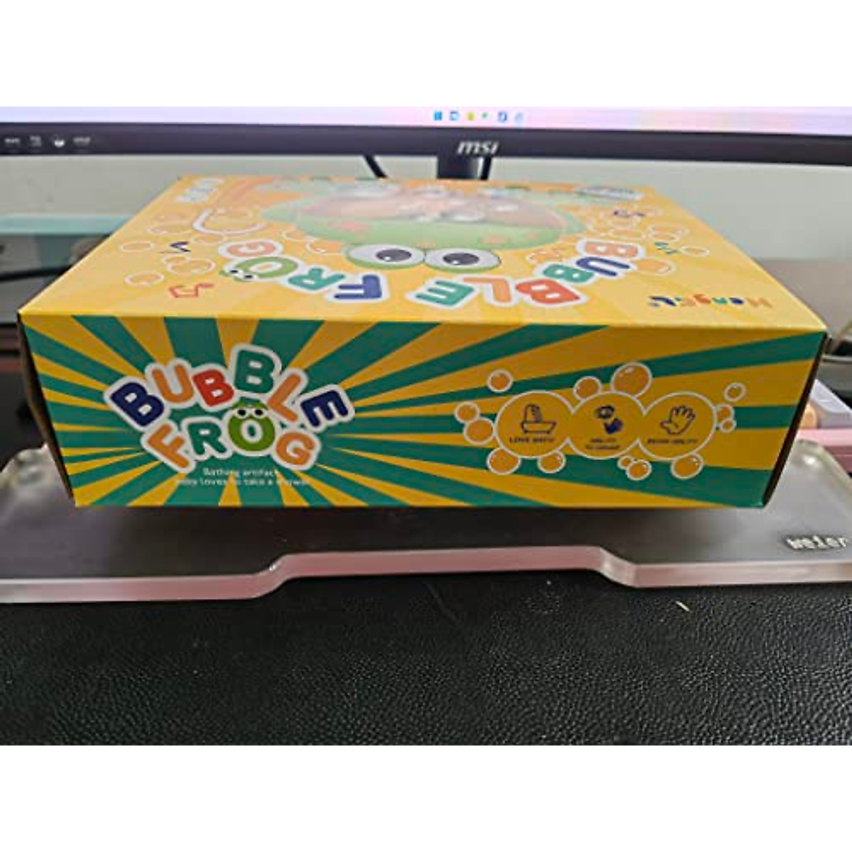 Baby Bath Bubble Toys Set,Tub Big Frog Automatic Bubble Maker Blower Toys with 12 Music Baby Fun Shower Toys, for Boys, Girls