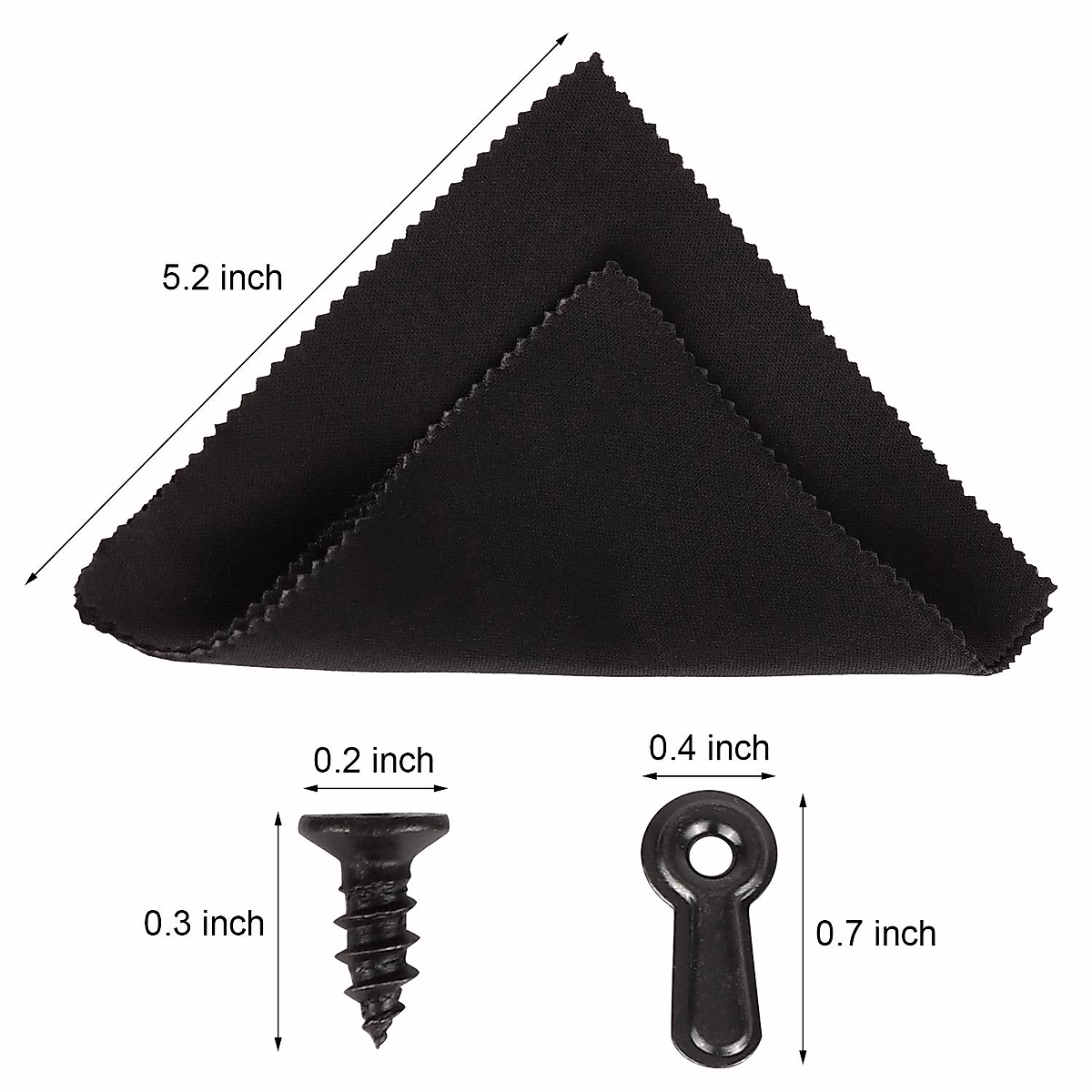 300 Picture Turn Button Fasteners Photo Frame Hardware and 300 Screws for Craft, Hanging, Drawing, Black