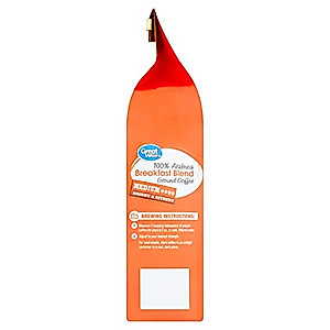 Great Value 100% Arabica Breakfast Blend Medium Ground Coffee - 12 oz. (Pack of 2)