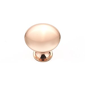 Richelieu Hardware BP9041191 Copperfield Collection 1 3/16-inch (30 mm) Copper Functional Cabinet and Drawer Mushroom Knob for Kitchen, Bathroom, and Furniture