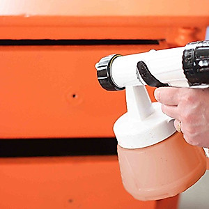 Wagner Spraytech 0529033 Home Décor HVLP Paint Sprayer, 6' Hose, Chalk Paint Spray Gun, Milk Painting Tool, Latex Paint Spray for Home, Spray Painting Gun, Finish Sprayer, White, Studio Home Décor