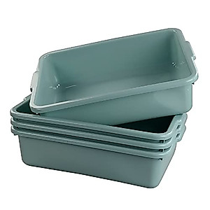 Jekiyo 13 L Commercial Bus Box, Plastic Wash Tubs, Set of 4