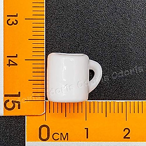 Odoria 1/12 Miniature Coffee Mugs Dollhouse Decoration Accessories, 4Pcs