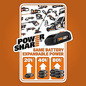 WORX WG545.1 20V Power Share AIR Cordless Leaf Blower & Sweeper