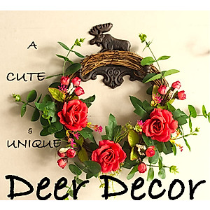 Stelalloy Decorative Wall Hook, Wrought Iron Hooks, Cast Iron Coat Hooks, Deer Antler Décor Wall Hook Animal, Rustic Coat Hooks, Towel Holder, Key Holder Wall, Pool Towel Rack, Patio Décor