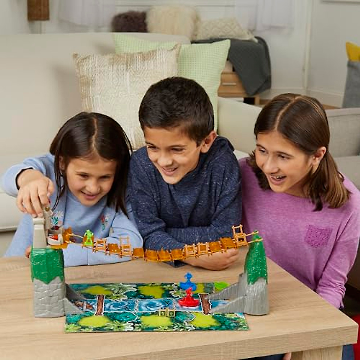 Hasbro Gaming Forbidden Bridge Game, Adventure Board Game, Fun Kids Game for Ages 7 and Up, Game for 2 to 4 Players