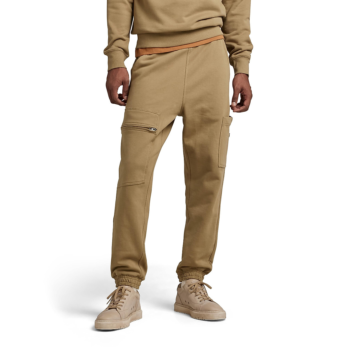 G-STAR RAW Mens Cargo Pocket Sweatpants Casual Pants, Berge, Large US