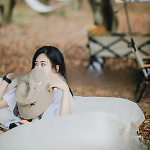 This inflatable sofa has a white design, simple and generous. It can be used for relaxation and outdoor activities such as picnics, camping, etc. (黄色,190 * 70cm)